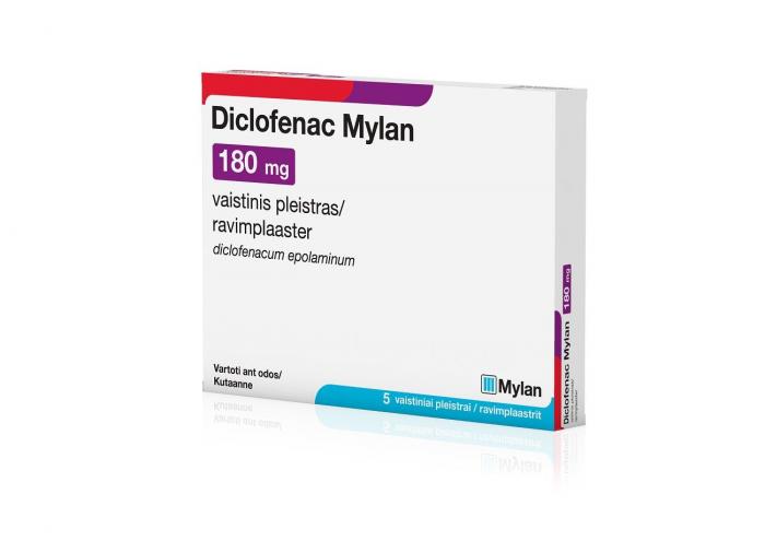 DICLOFENAC MYLAN RAVIMPLAASTER 180MG N5 | BENU Veebi ...