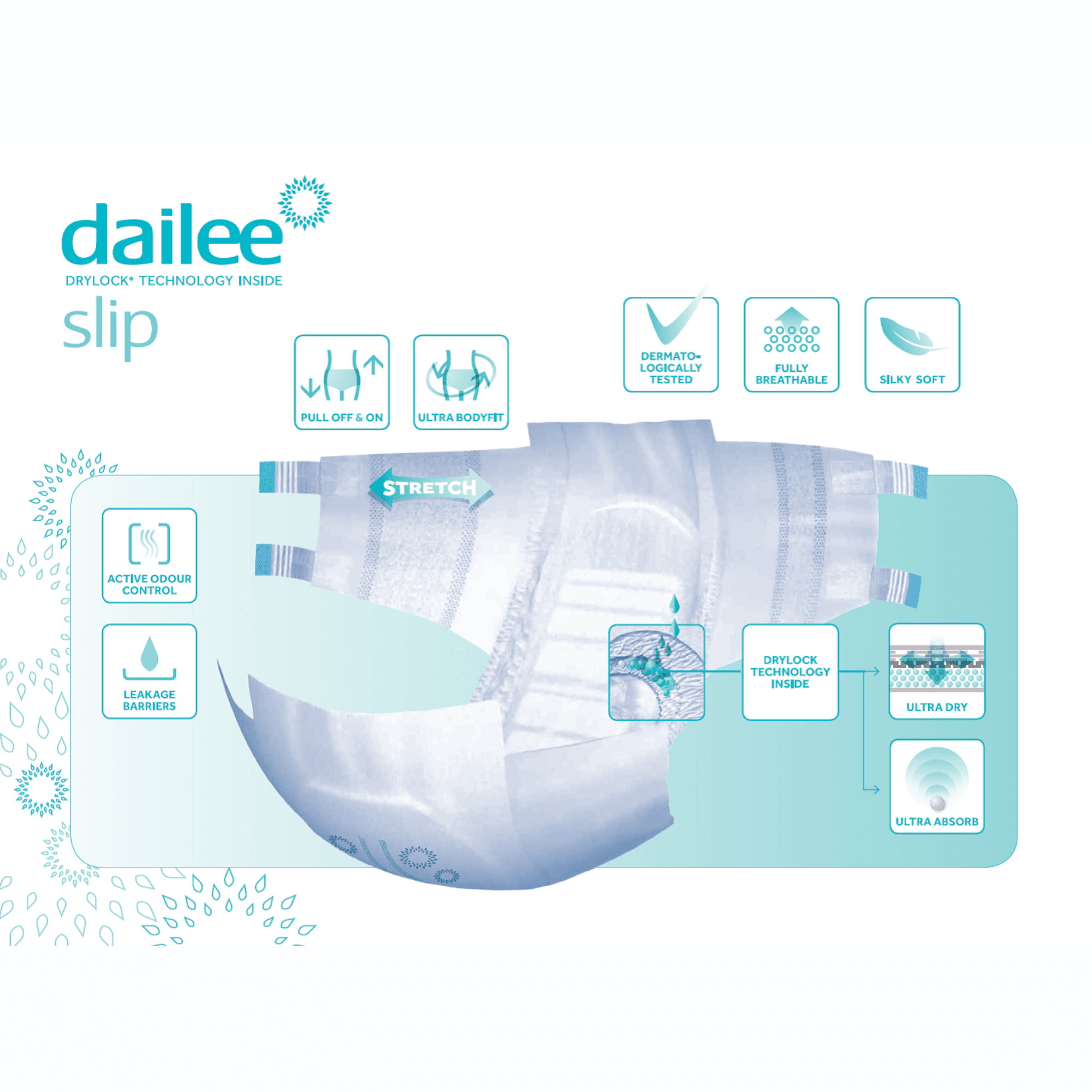 DAILEE SLIP PREMIUM PÜKSMÄHE PLUS L/XL 120-170CM 2839ML